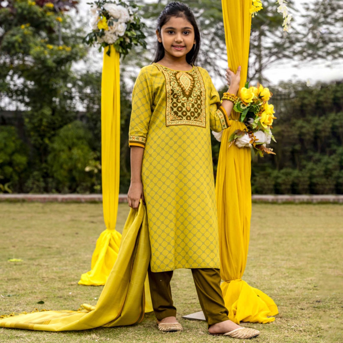 Girls Salwar kameez Orna-26758